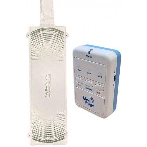 TUMWPASKIT Dual sensor bed pressure mat body detection alarm with caregiver alarm pager